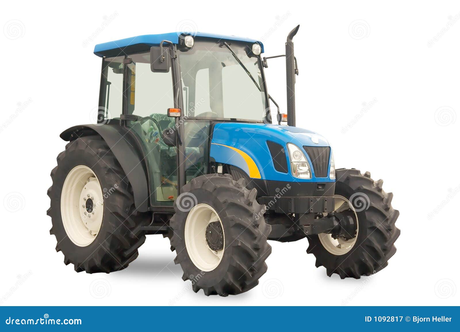 Brand New Medium Sized Tractor Stock Image - Image of industrial ...