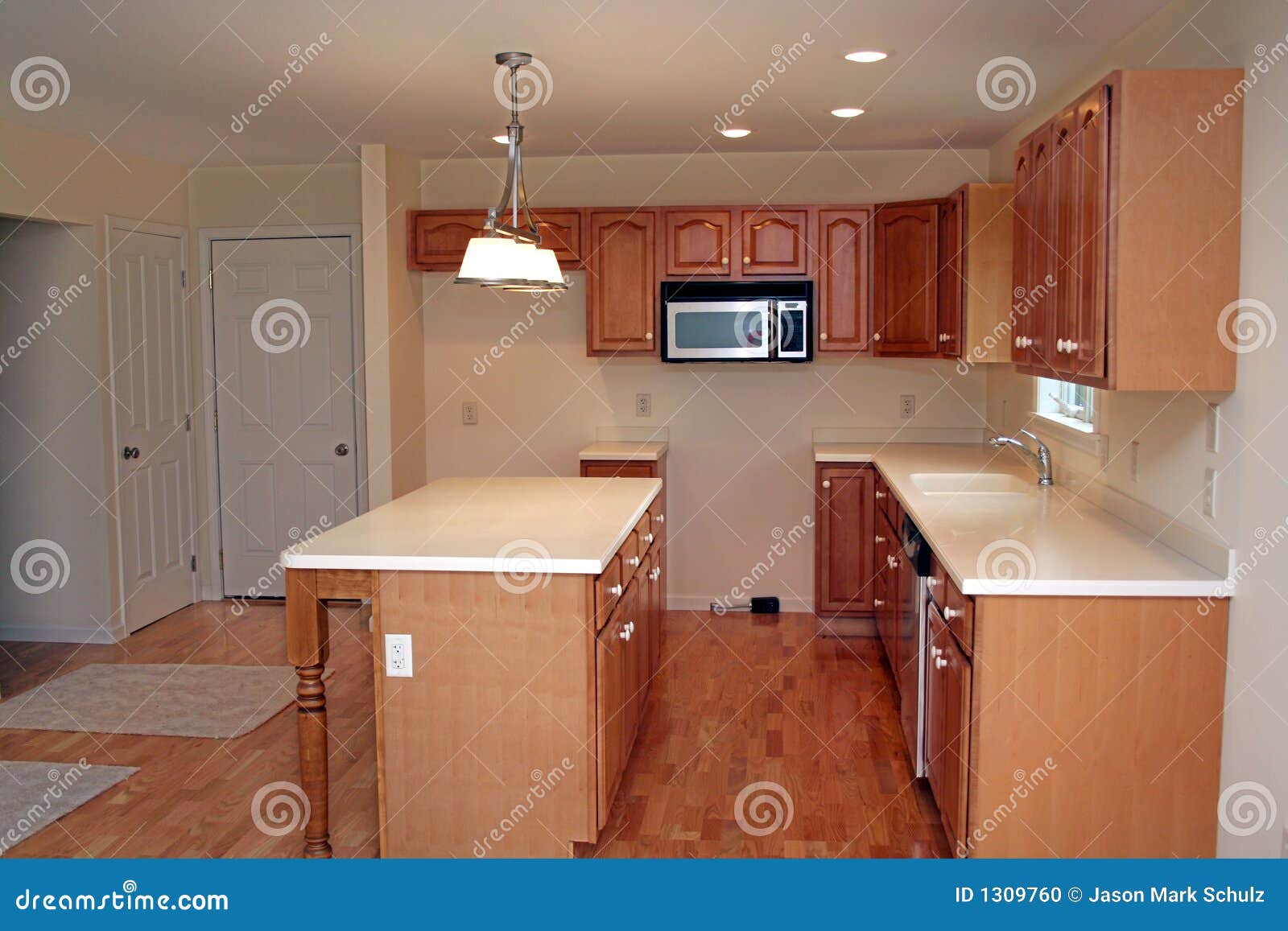 Brand New Modern Kitchen stock photo. Image of ktichen - 1309760
