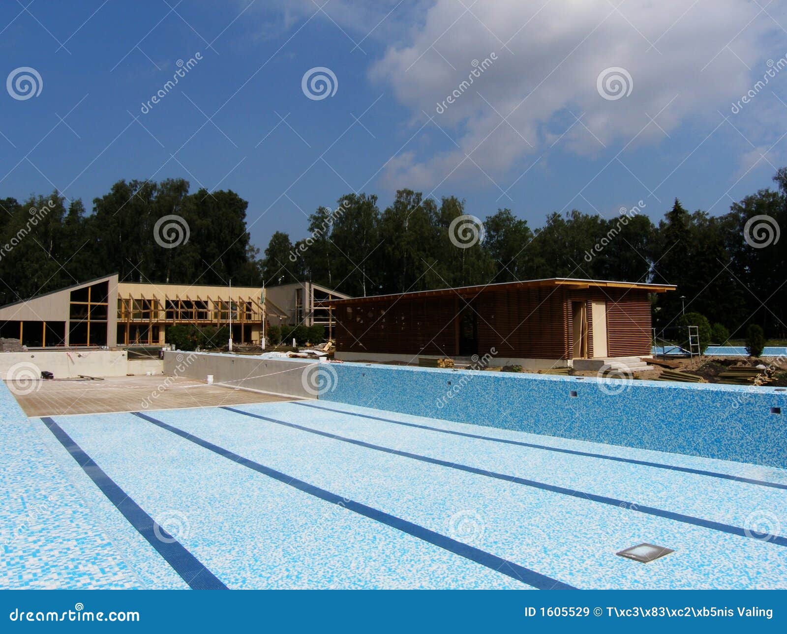 Brand new swimming pool stock image. Image of aqua, clearness - 1605529