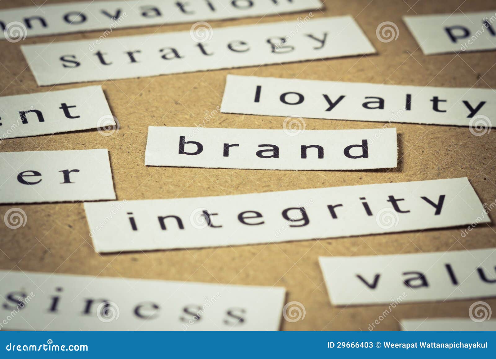 Brand on paper stock image. Image of group, print, item - 29666403