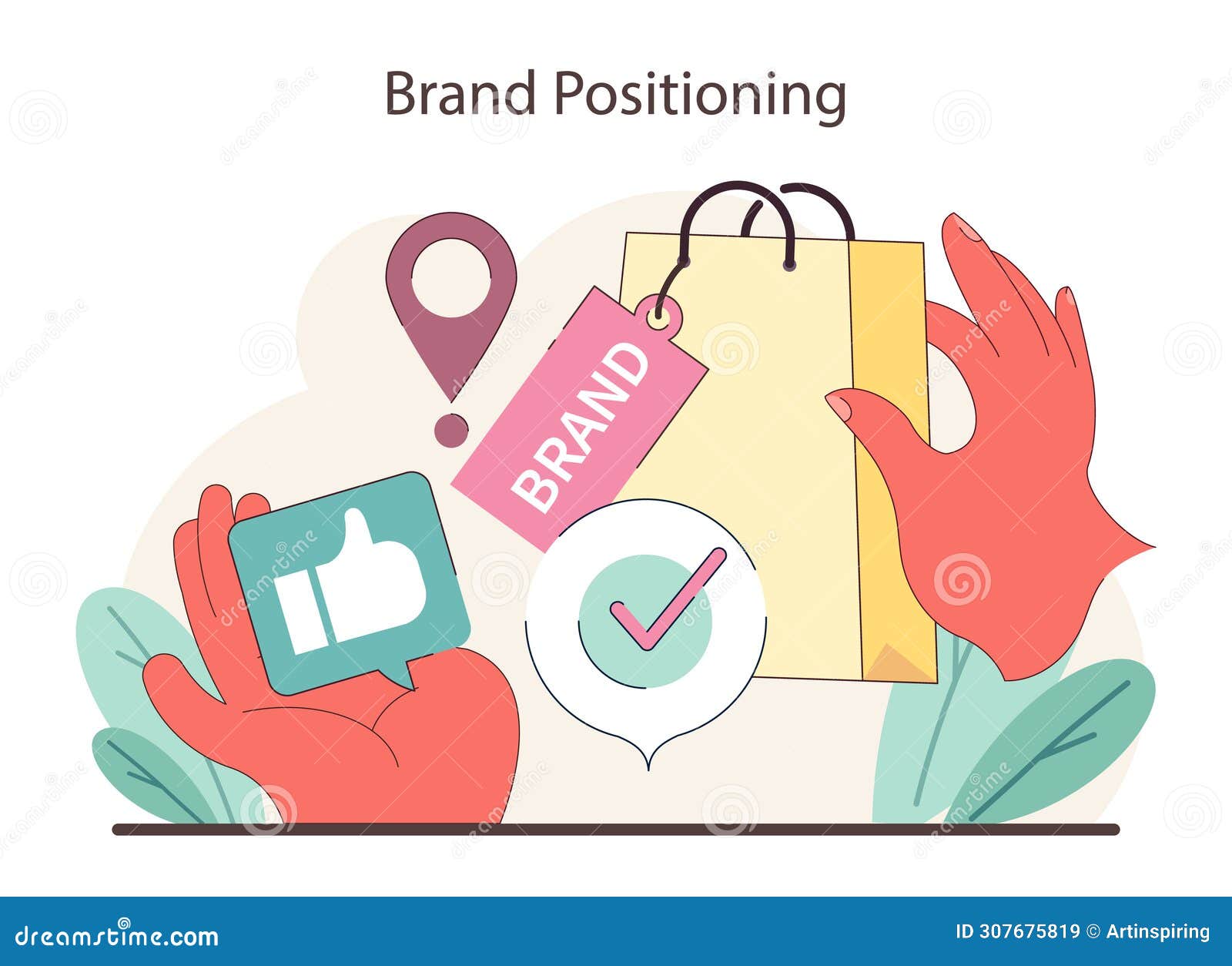 Brand Positioning Concept. Representation of Brand Identity. Stock ...