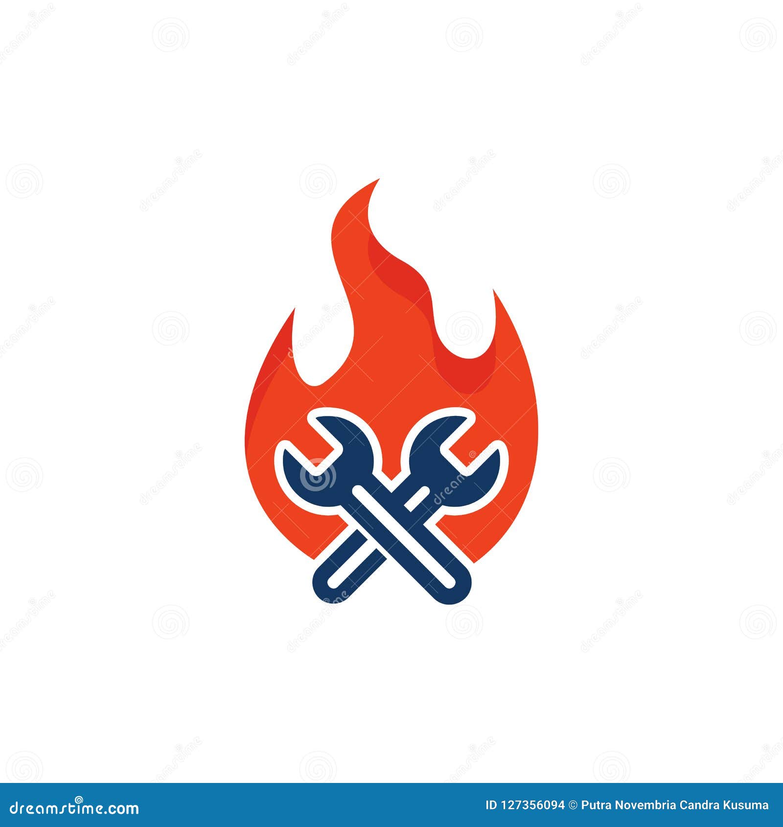 Brand-Reparatur Logo Icon Design Vektor Abbildung - Illustration von ...