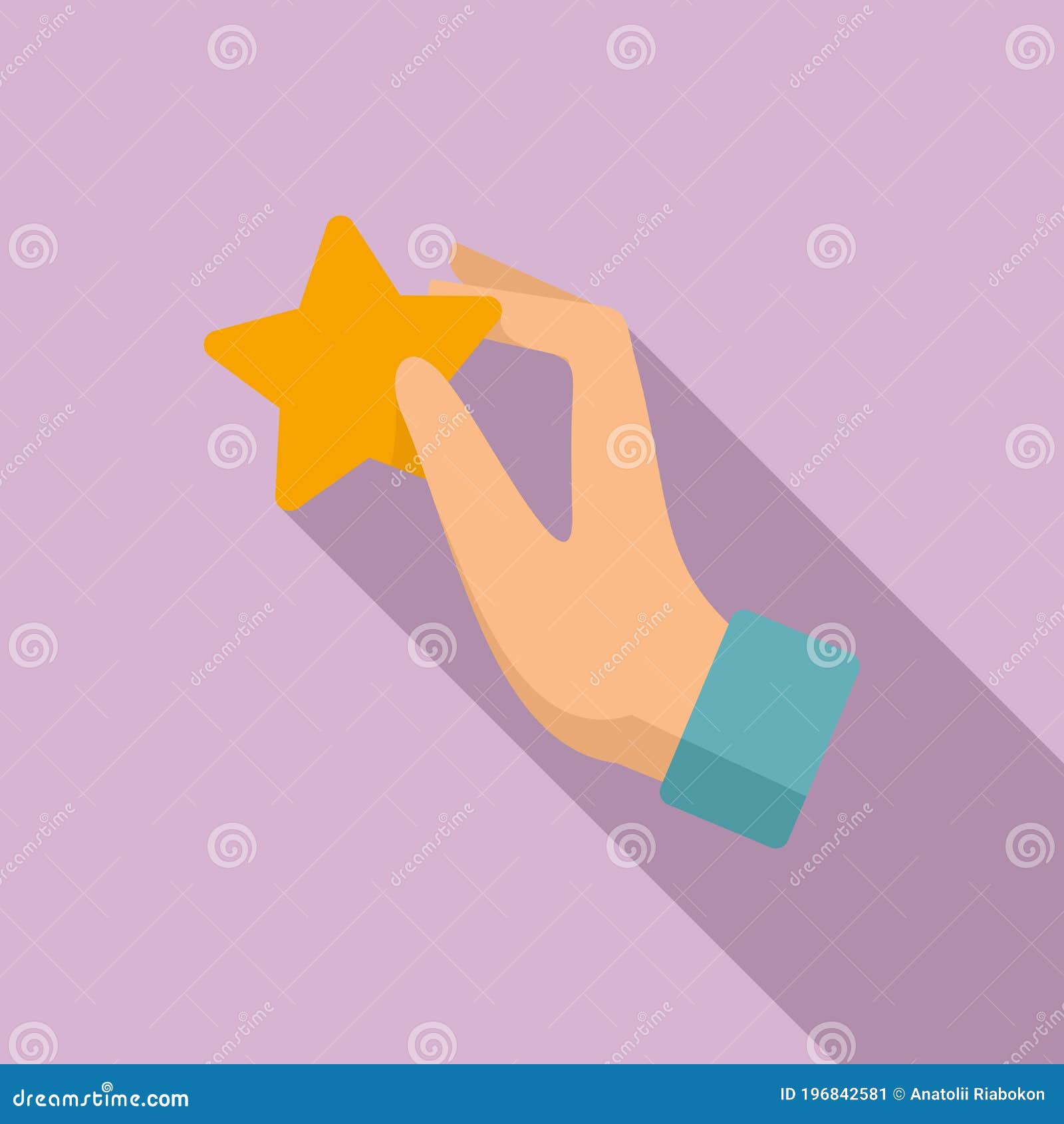 Brand Reputation Icon, Flat Style Stock Vector - Illustration of brand ...