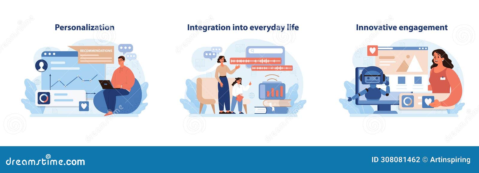 Brand Rituals Graphics Set. Detailed Illustrations Of Quality Assurance ...