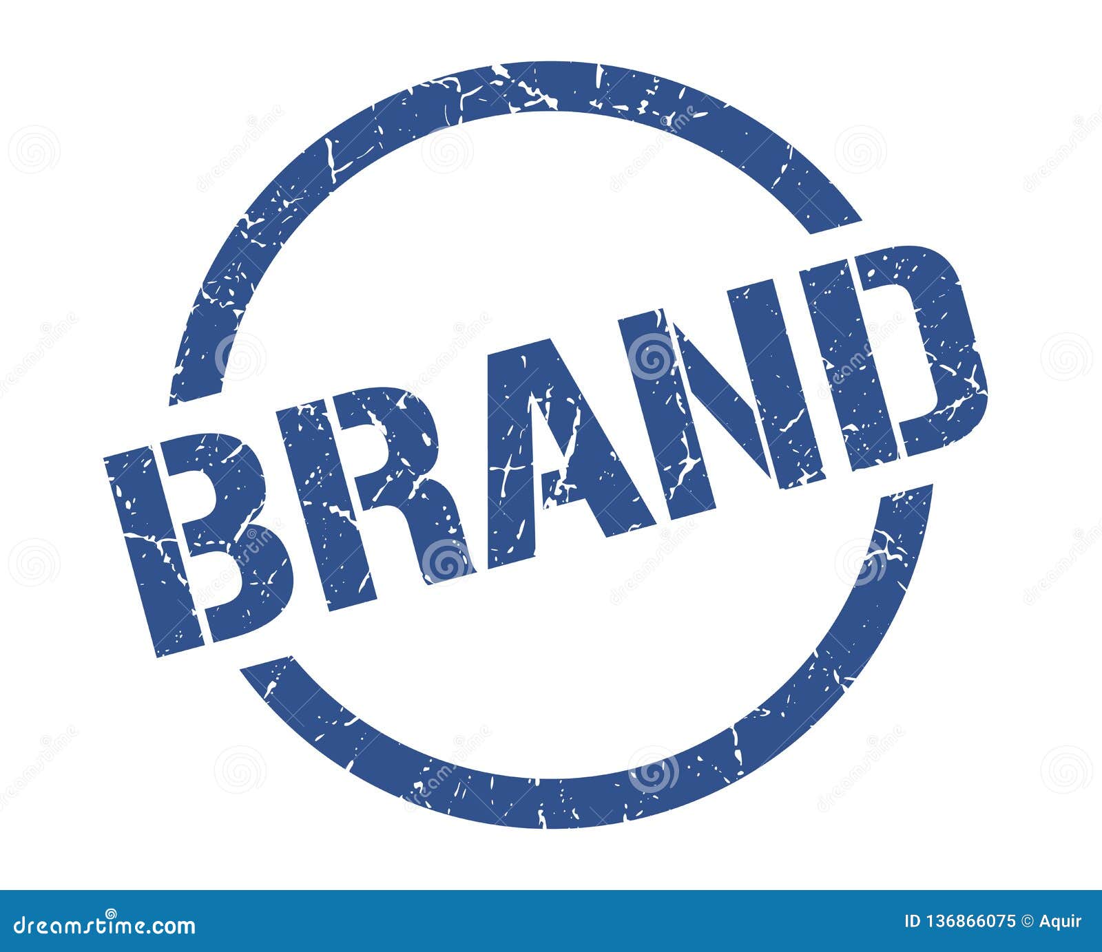 Brand stamp stock vector. Illustration of stencil, seal - 136866075