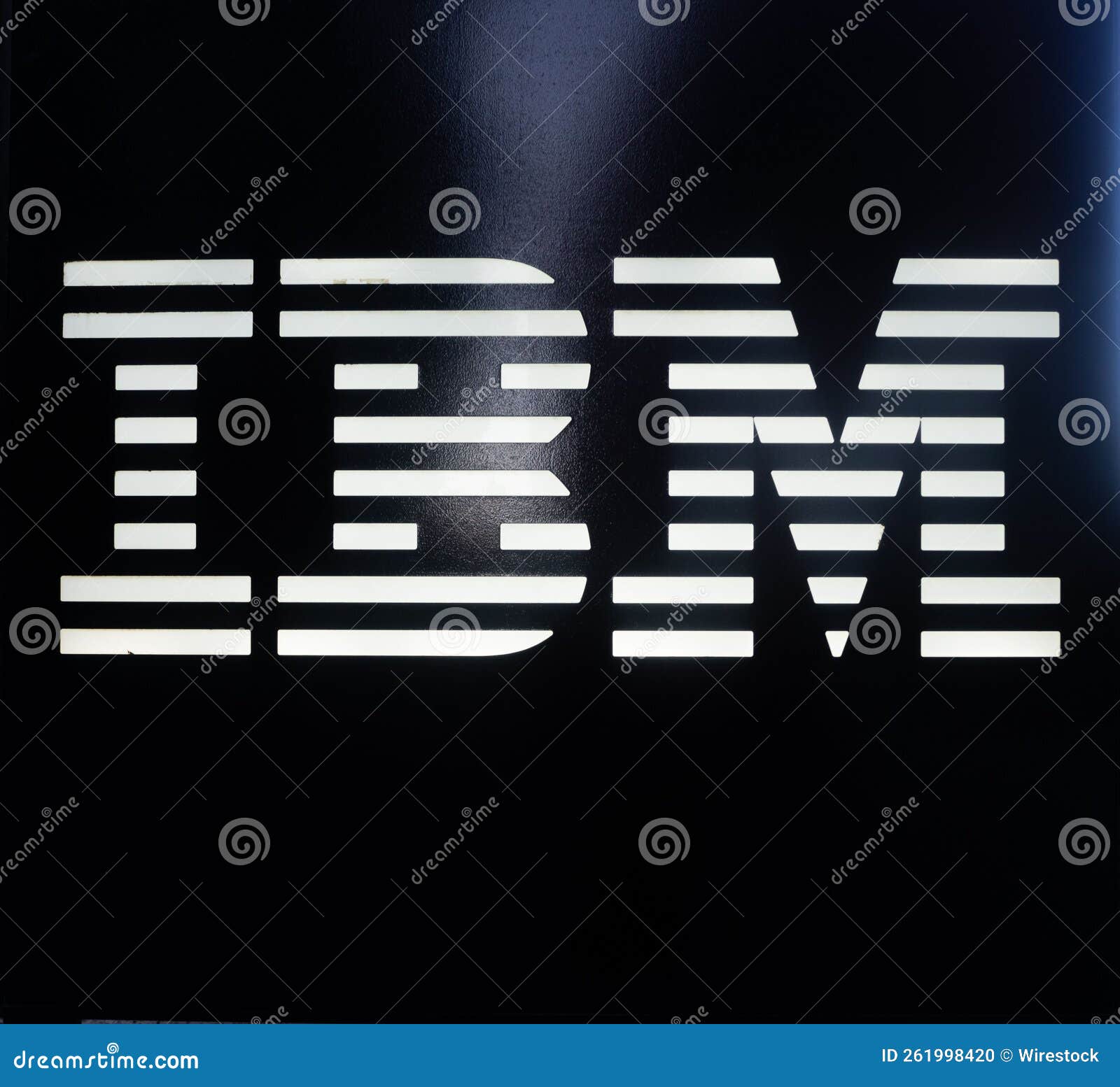 Backlit IBM Company Brand Logo Editorial Image - Image of editorial ...