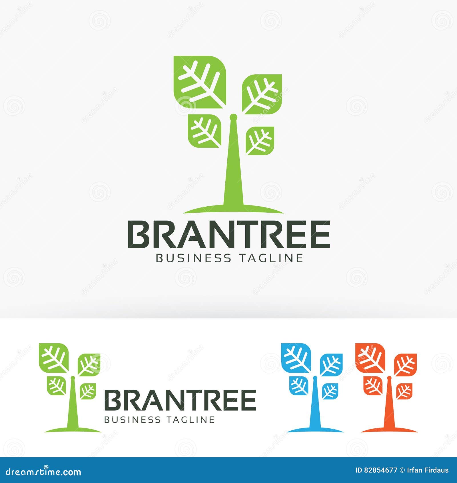 Brand Tree Vector Logo Design Stock Vector - Illustration of pattern ...