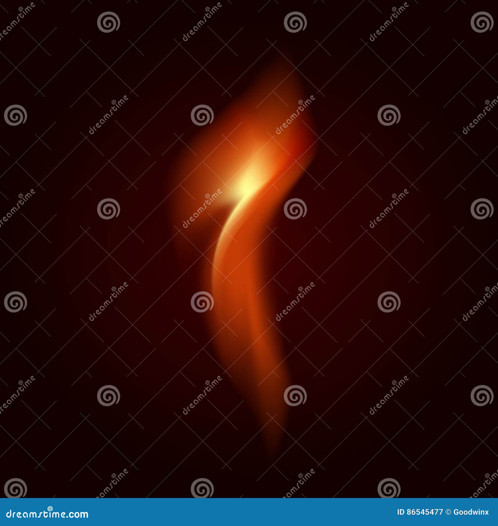 Brand Vector Transparante Vlam Op Rood Vector Illustratie ...