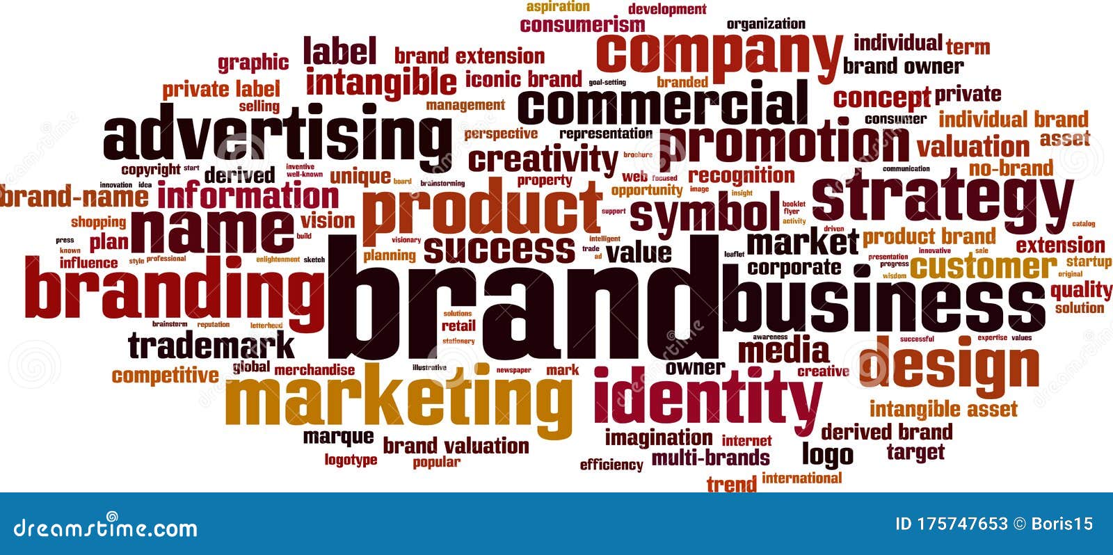 Brand word cloud stock vector. Illustration of label - 175747653