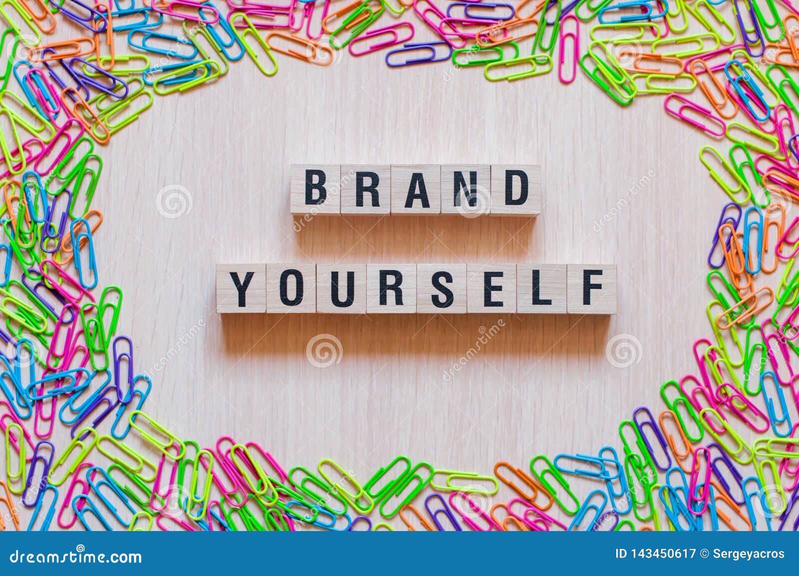 Brand Yourself Words Concept Stock Image - Image of company, competition: 143450617