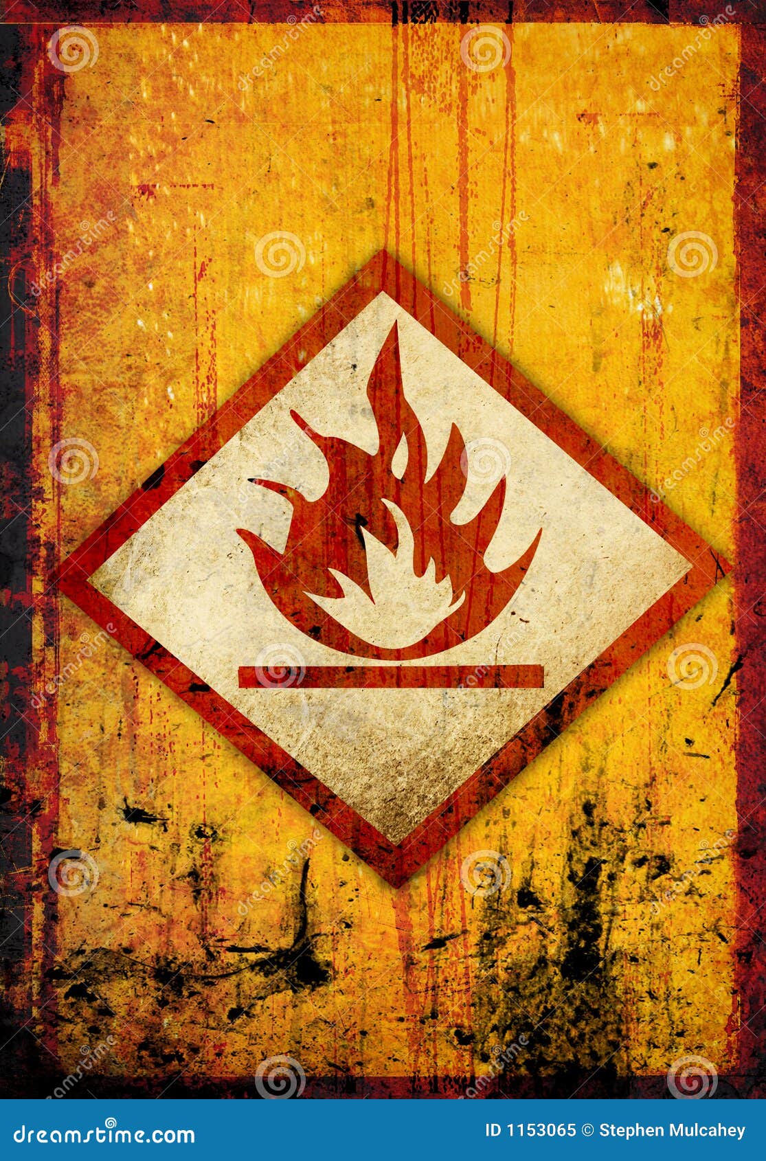 Brandbaar symbool stock illustratie. Illustration of manuscript - 1153065