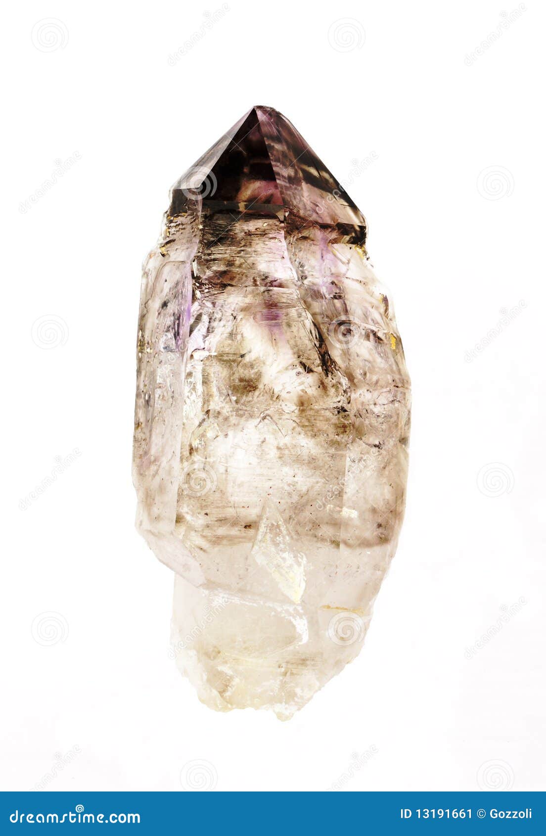 Brandberg quartz crystal stock image. Image of birthstone - 13191661