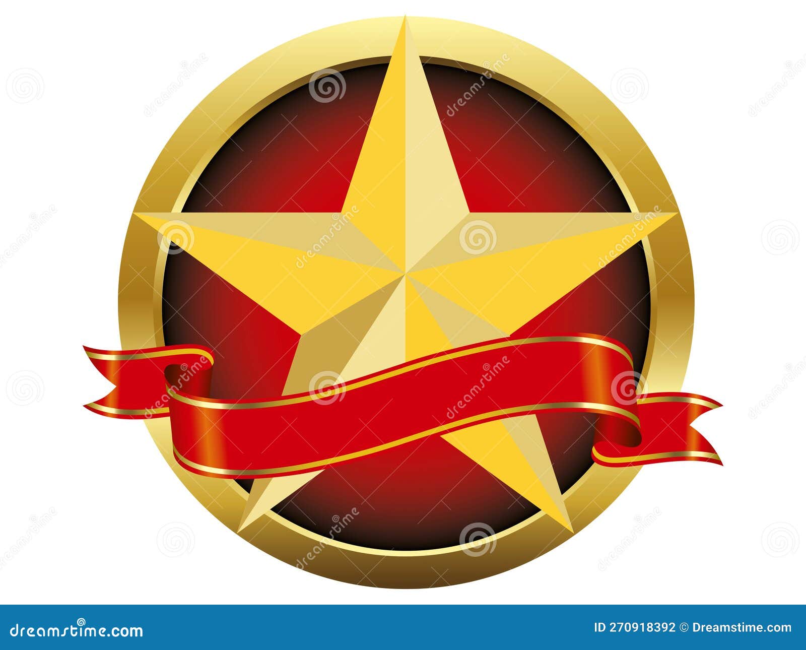 Branded Golden Geometric Symbol, Stylized Star Cartoon Vector ...