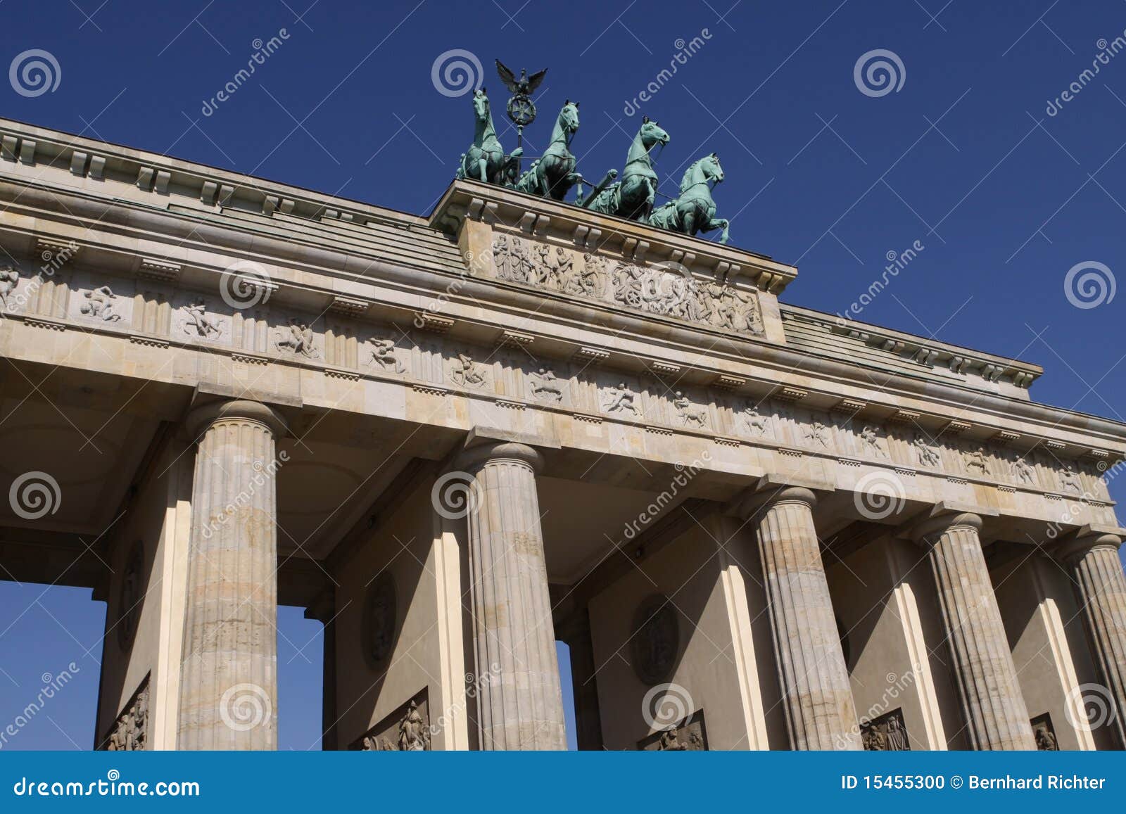 Brandenburg Gate stock photo. Image of history, quadriga - 15455300
