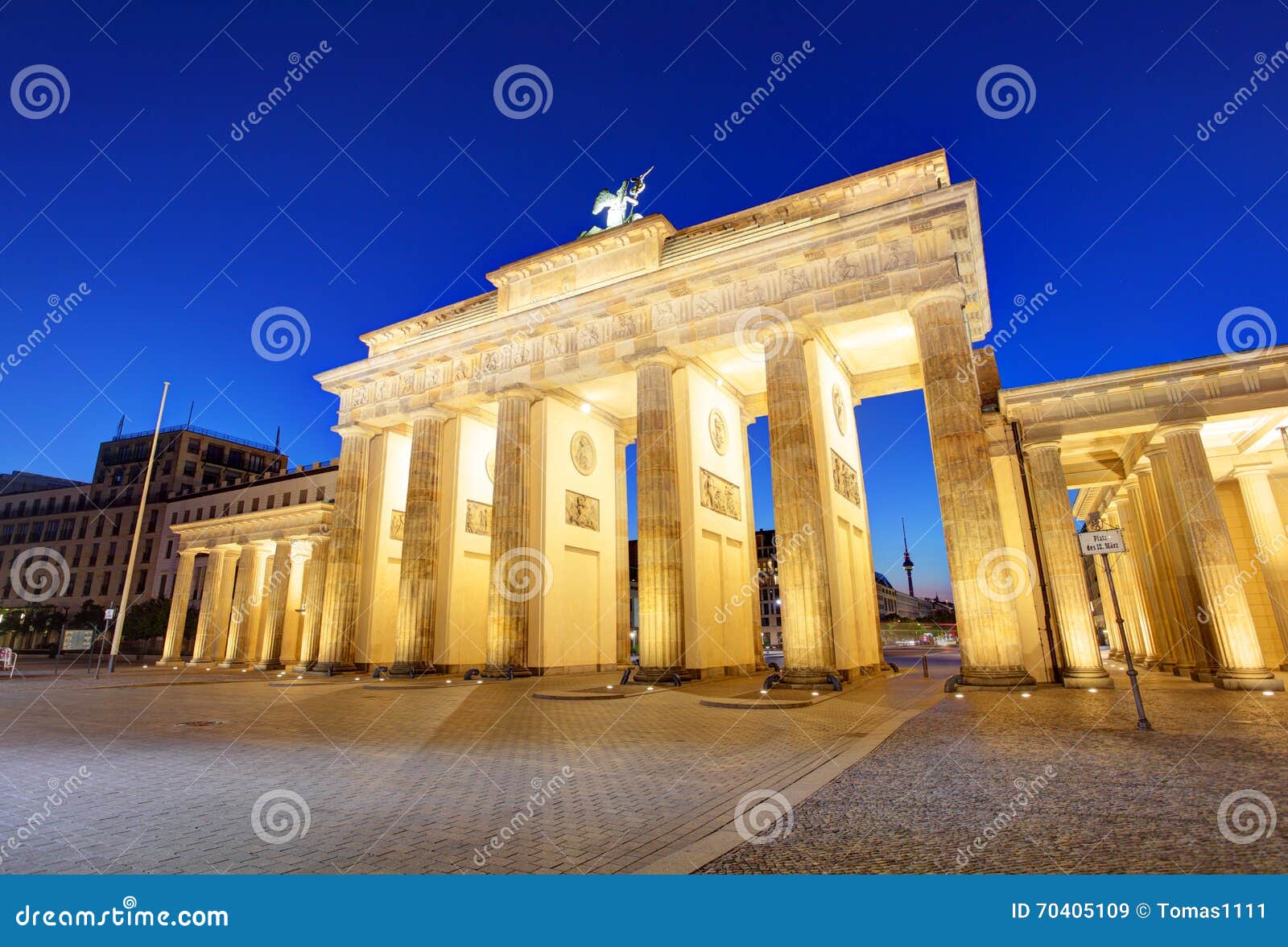 Brandenburg Gate of Berlin, German Stock Image - Image of brandenburg ...