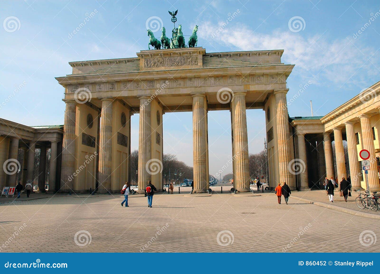 Berlin, Germany - Checkpoint Charlie Former Border Crossing Between ...
