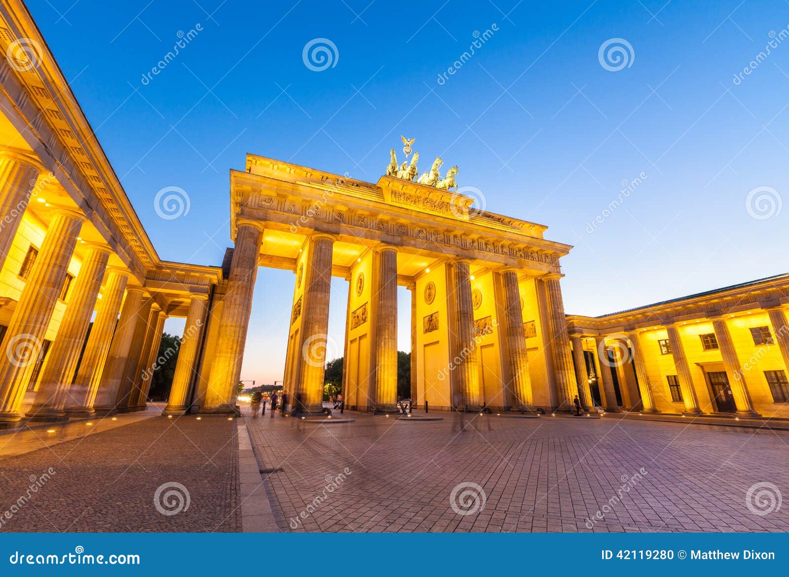 Brandenburg Gate (1788), Berlin, Germany. Stock Photo - Image of ...