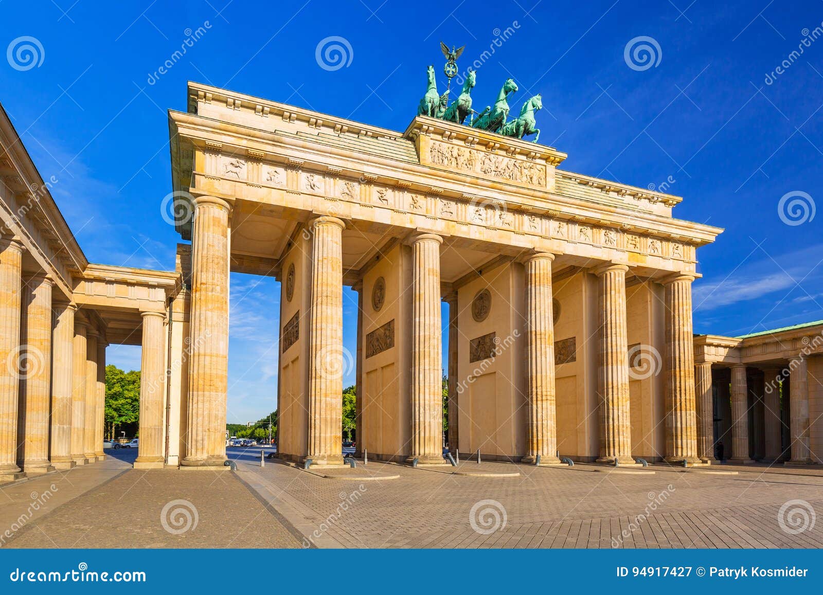 The Brandenburg Gate in Berlin Stock Image - Image of 18th, gate: 94917427