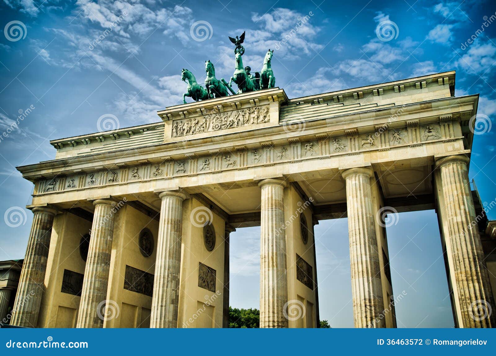 Brandenburg gate stock photo. Image of building, platz - 36463572