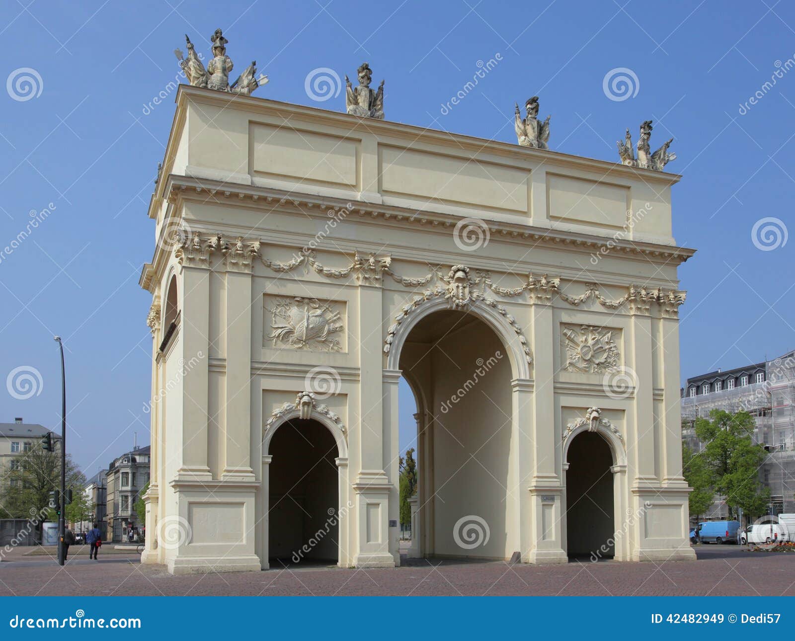 Brandenburg Gate in Potsdam Stock Image - Image of majestic, arch: 42482949