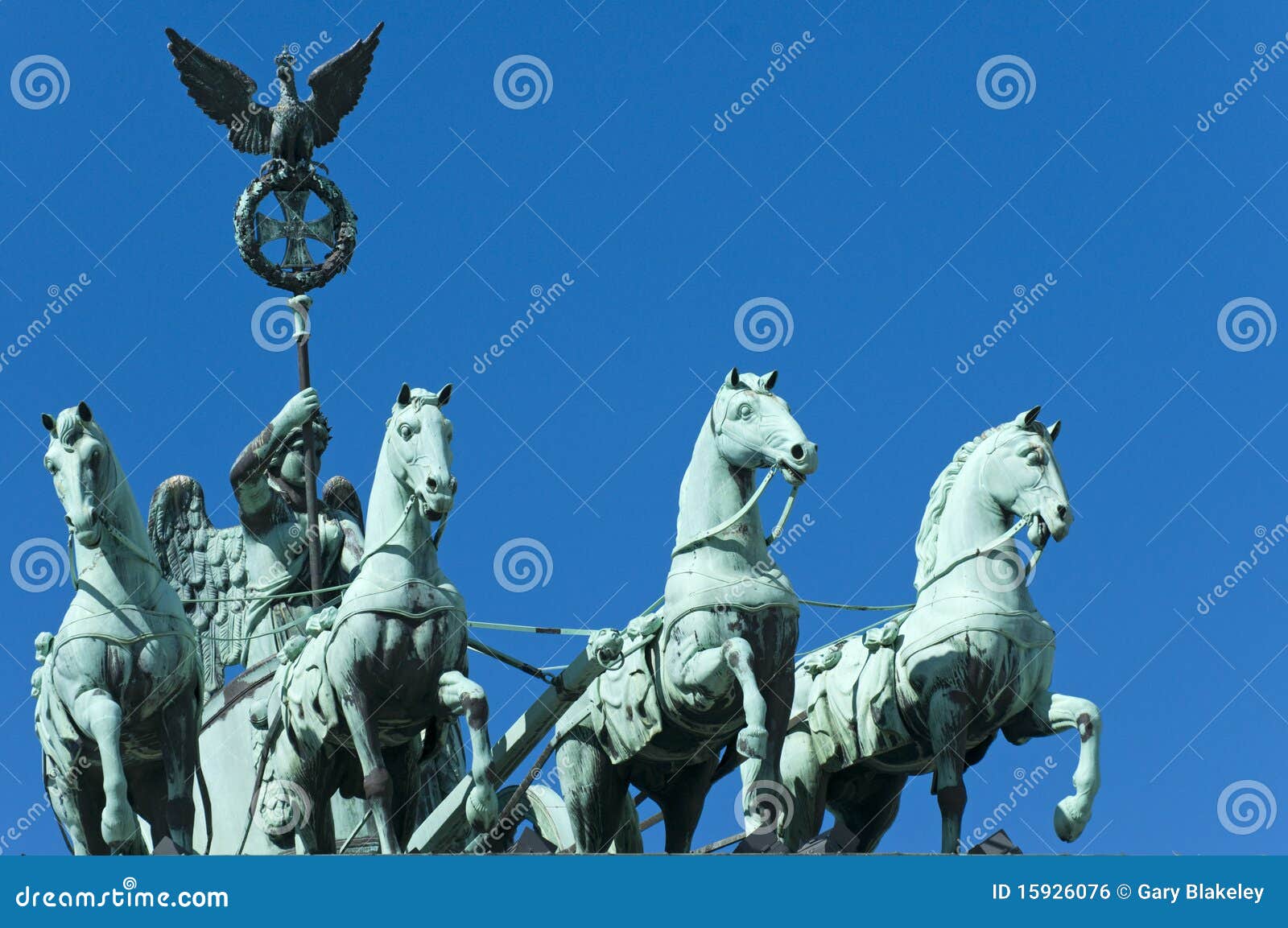 Brandenburg Gate Quadriga stock photo. Image of gate - 15926076