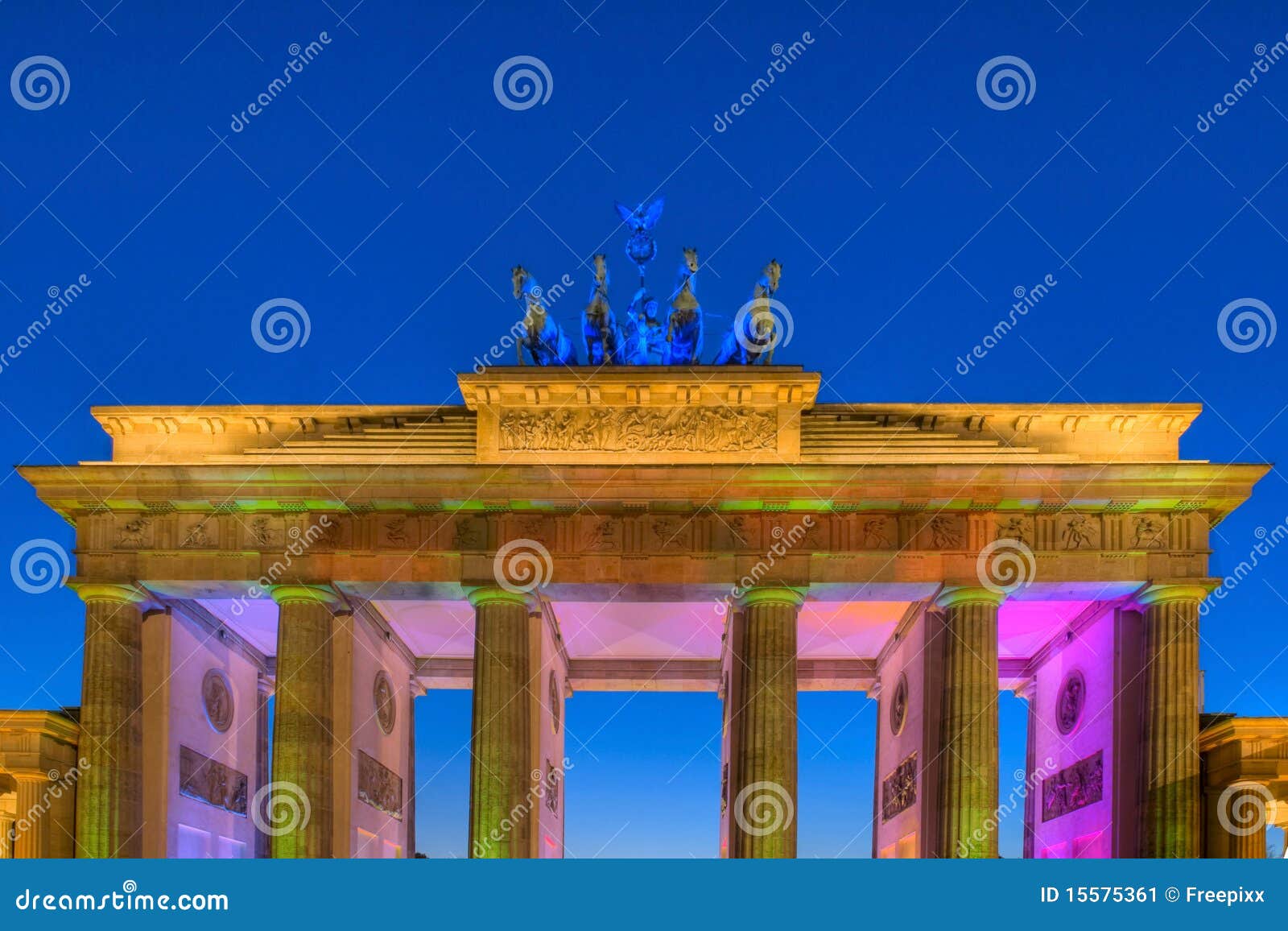 Brandenburger Gate Berlin stock image. Image of building - 15575361