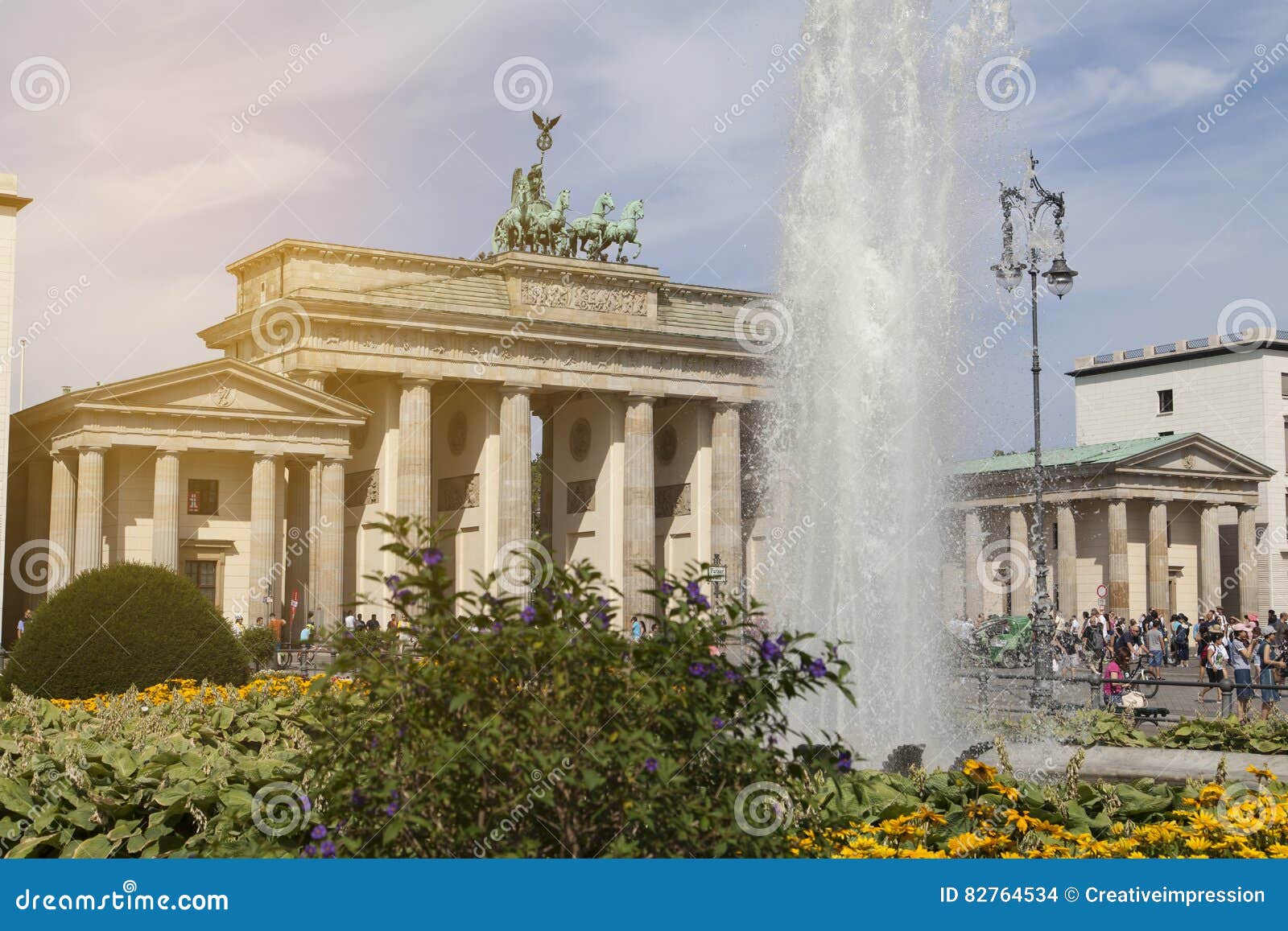 Brandenburger Gate in Berlin Editorial Stock Image - Image of travel ...