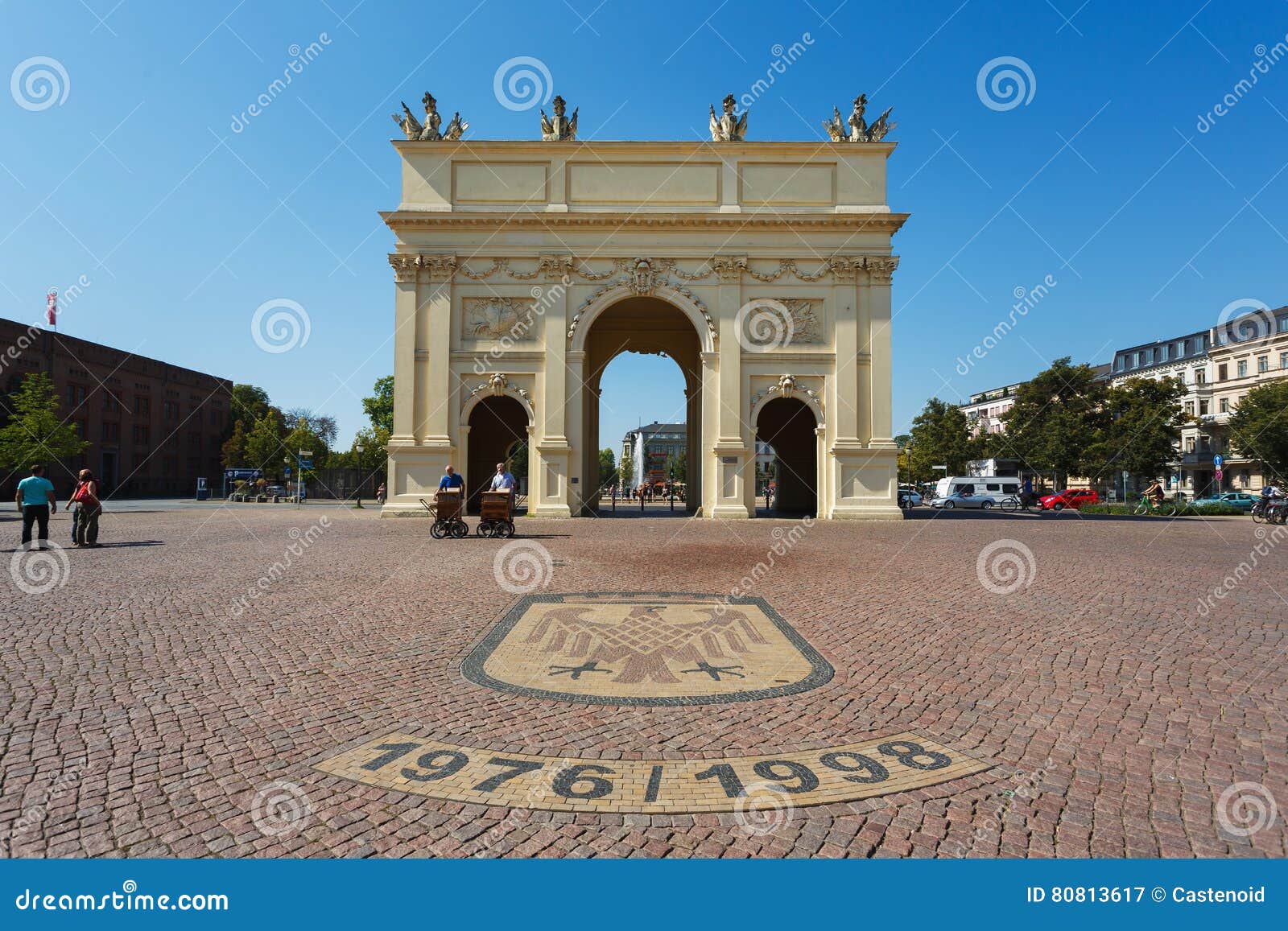 Brandenburger Gate in Potsdam Editorial Photography - Image of gate ...