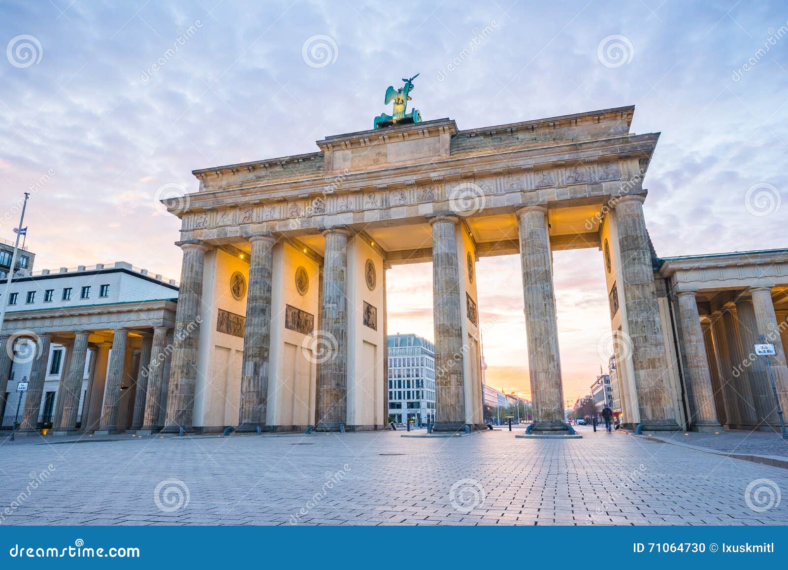 Brandenburger Tor (Brandenburg Gate) in Berlin Germany at Night ...