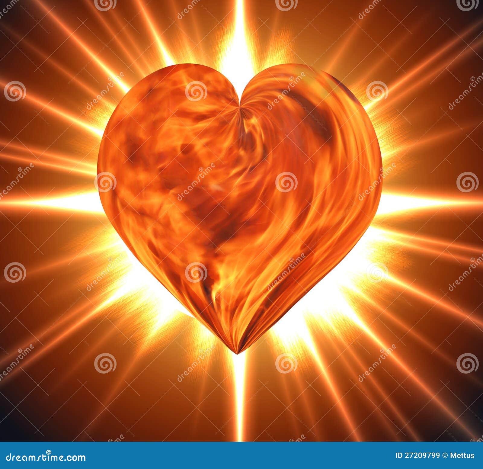 Brandend hart stock illustratie. Illustration of hart - 27209799