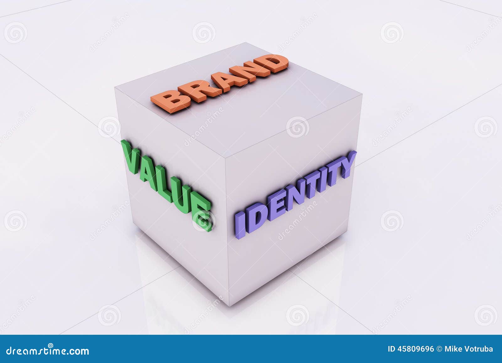 Branding Box Word Art stock photo. Image of proven, sides - 45809696