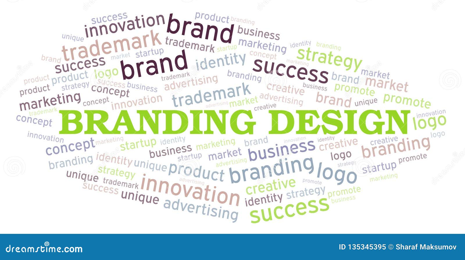 Branding Design word cloud stock illustration. Illustration of branding ...