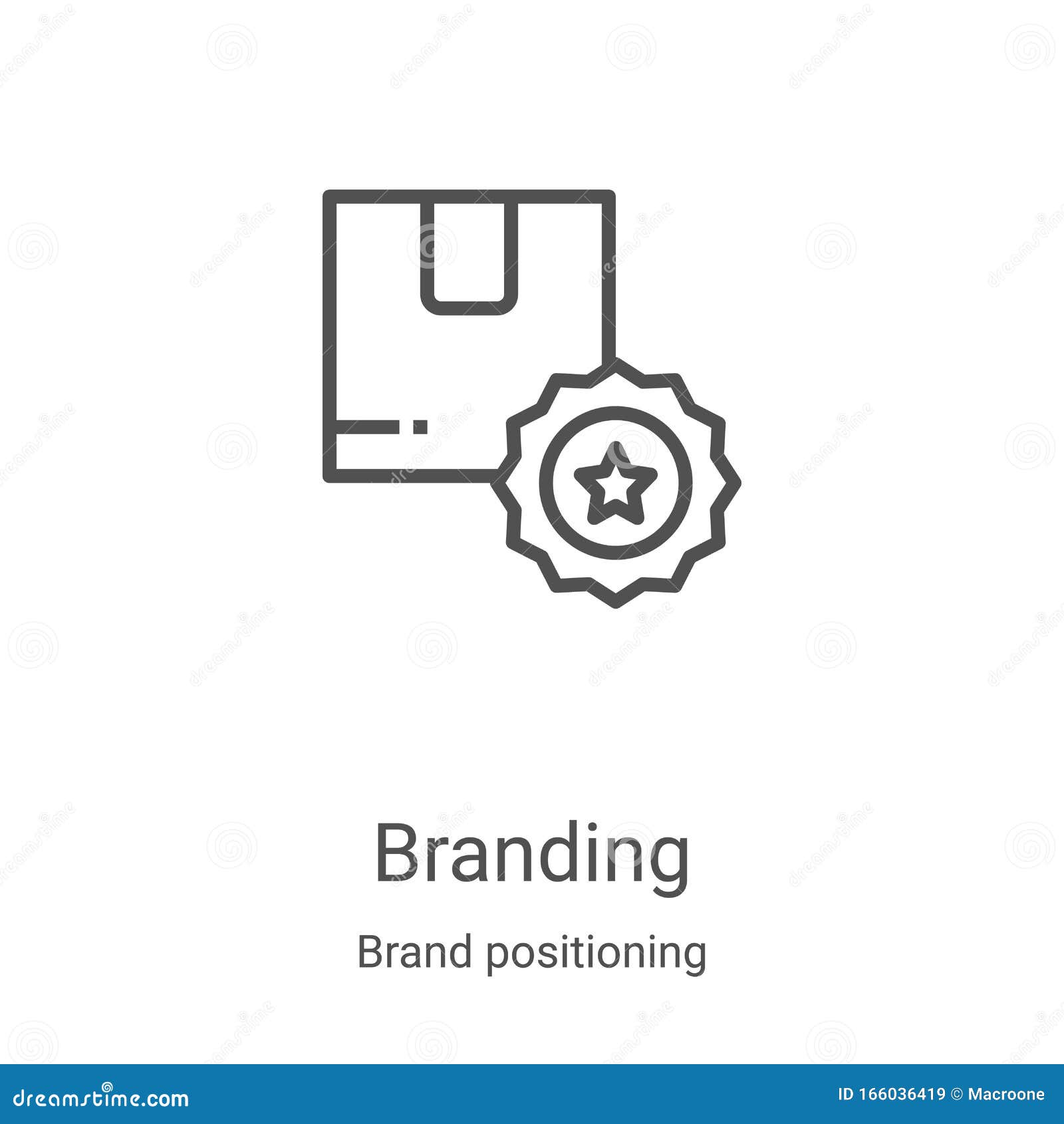 Branding Icon Vector from Brand Positioning Collection. Thin Line ...