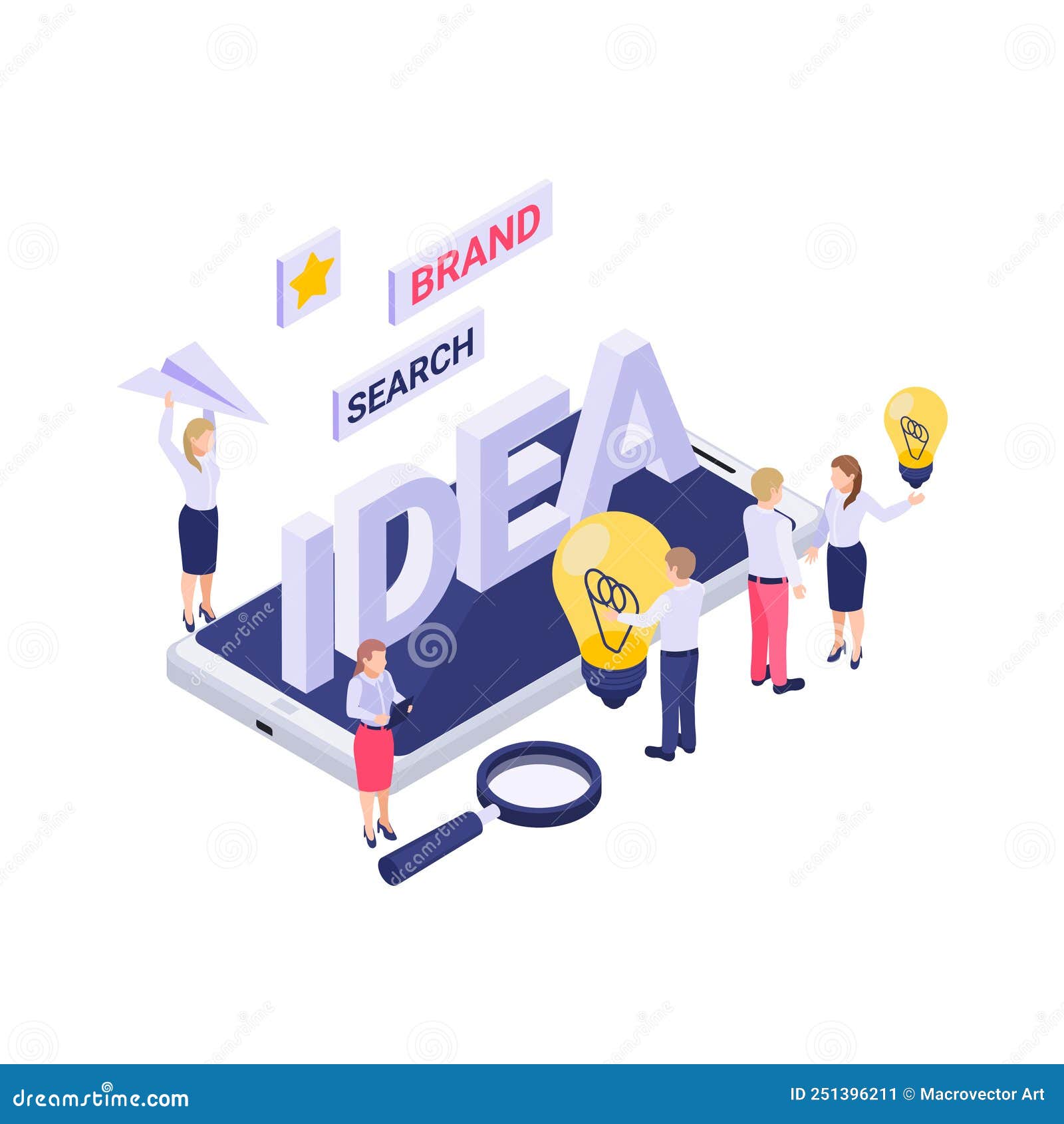 Branding Strategy Concept stock vector. Illustration of business ...