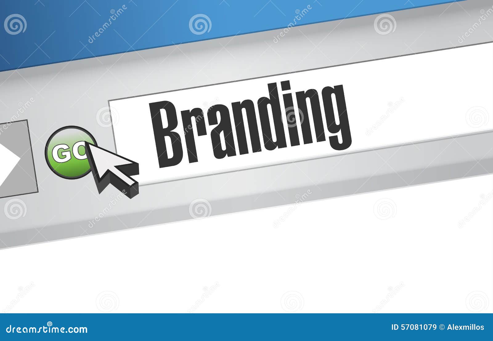 Branding Website Sign Concept Illustration Stock Illustration ...