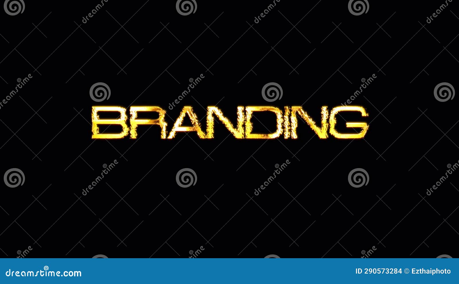 Branding Word Gold Text Shine Light Animation Glitch Text Stock Footage ...