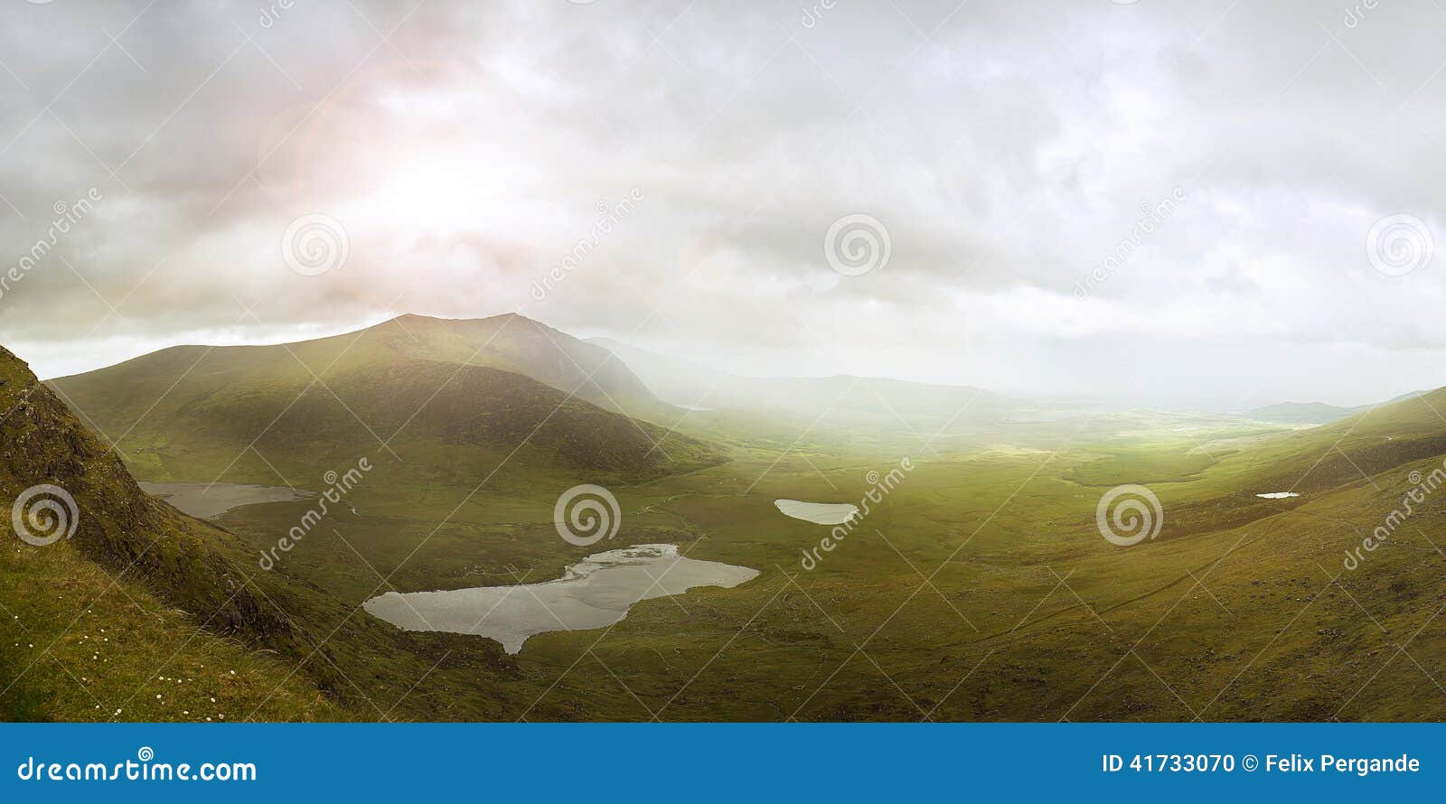 Brandon Bay stock photo. Image of summer, panoramic, sunny - 41733070