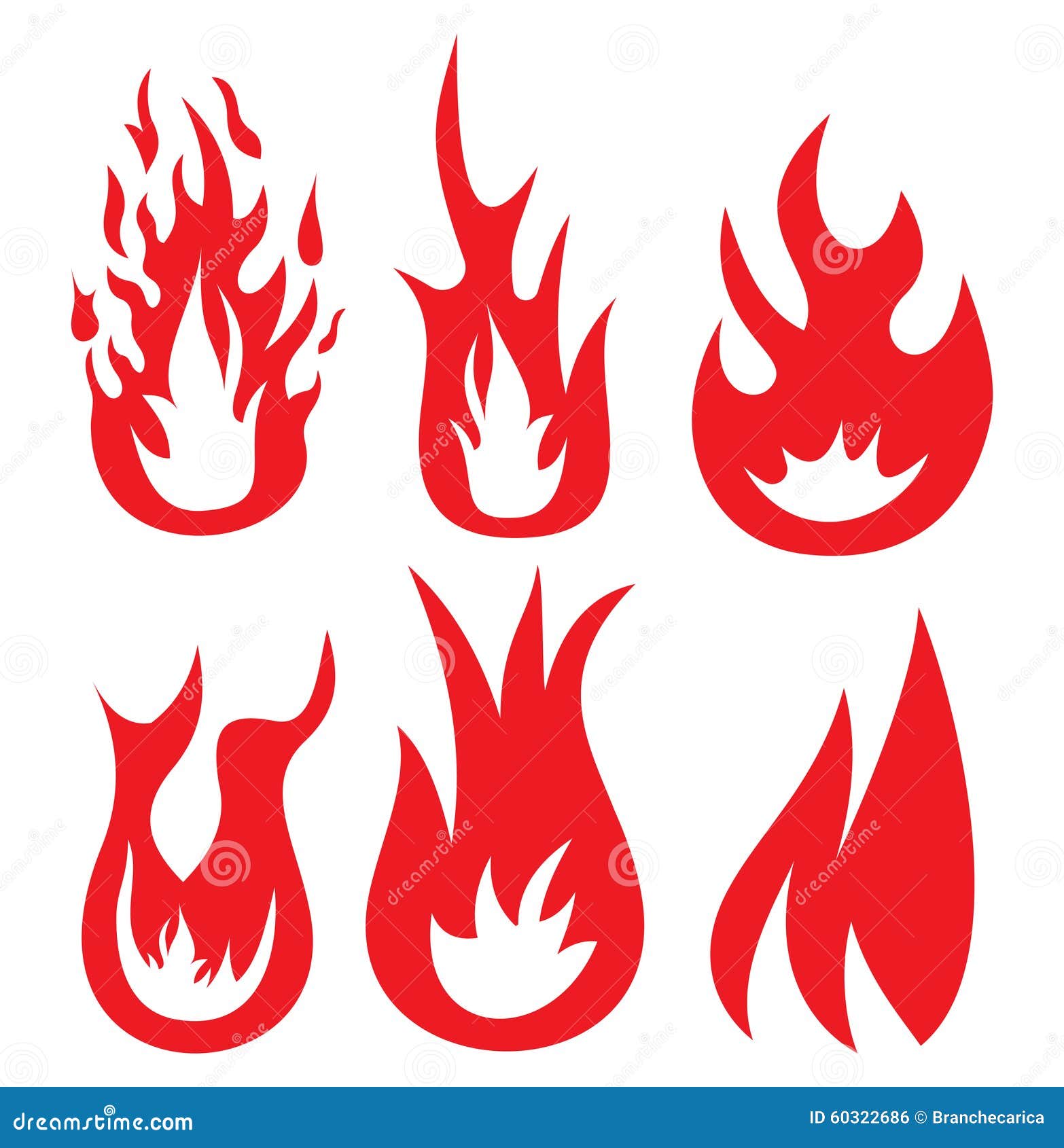 Brandpictogrammen stock illustratie. Illustration of rood - 60322686