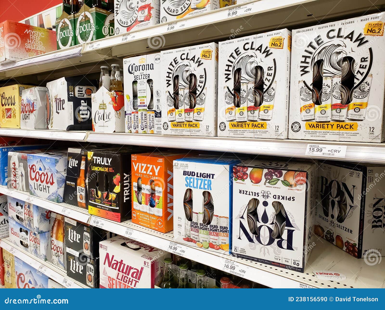 Brands of Hard Seltzer Cases at Store Editorial Image - Image of ...