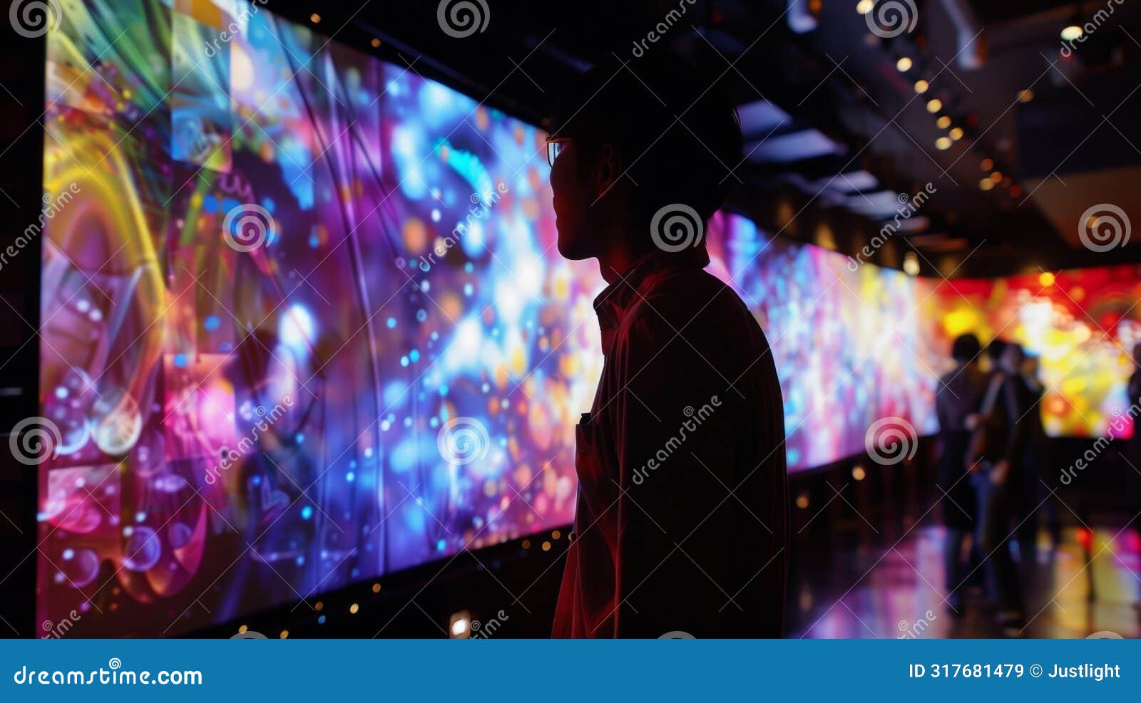 The Brands Logo Projected Onto a Large Screen Creating a Captivating ...
