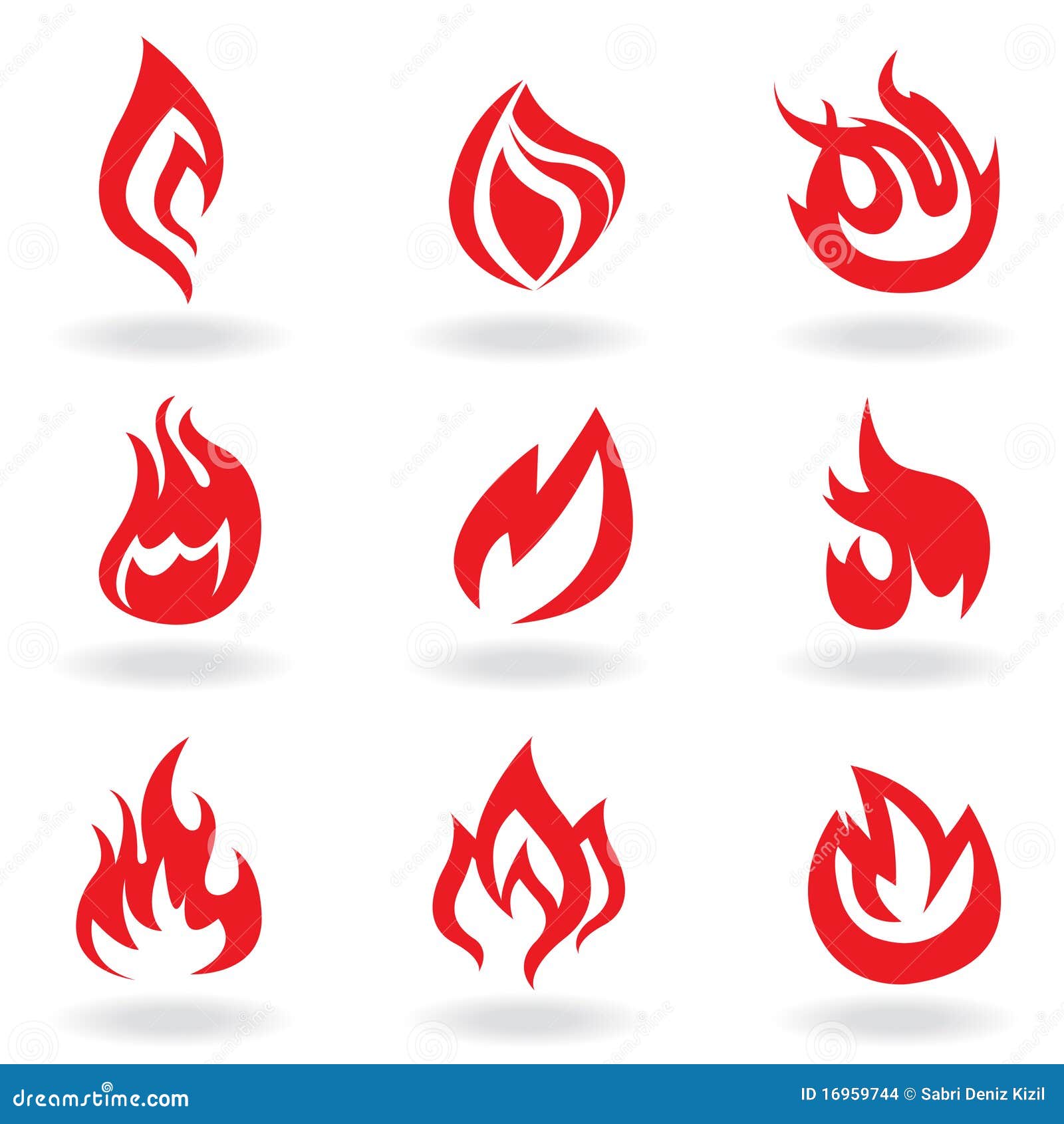 Brandsymboler vektor illustrationer. Illustration av campeld - 16959744
