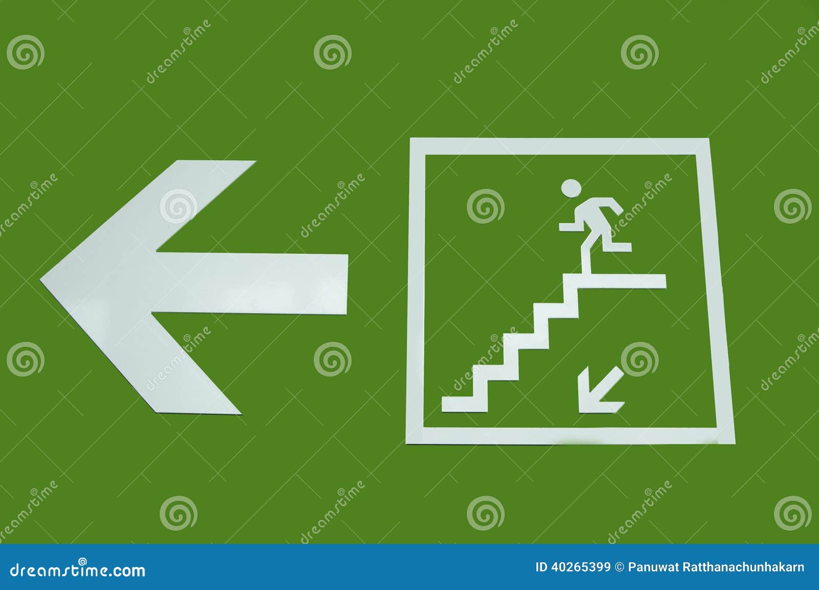 Brandtrap Op Het Groene Scherm Stock Illustratie - Illustration of ...