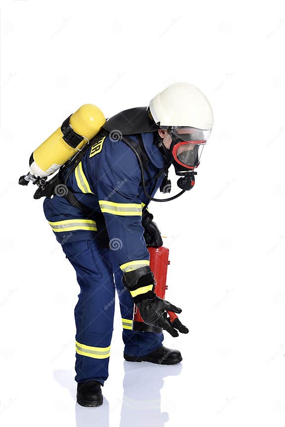 Brandweerman stock afbeelding. Image of brandbestrijders - 37518041