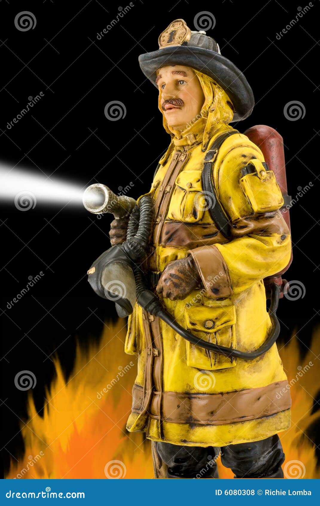 Brandweerman stock illustratie. Illustration of brandbestrijder - 6080308