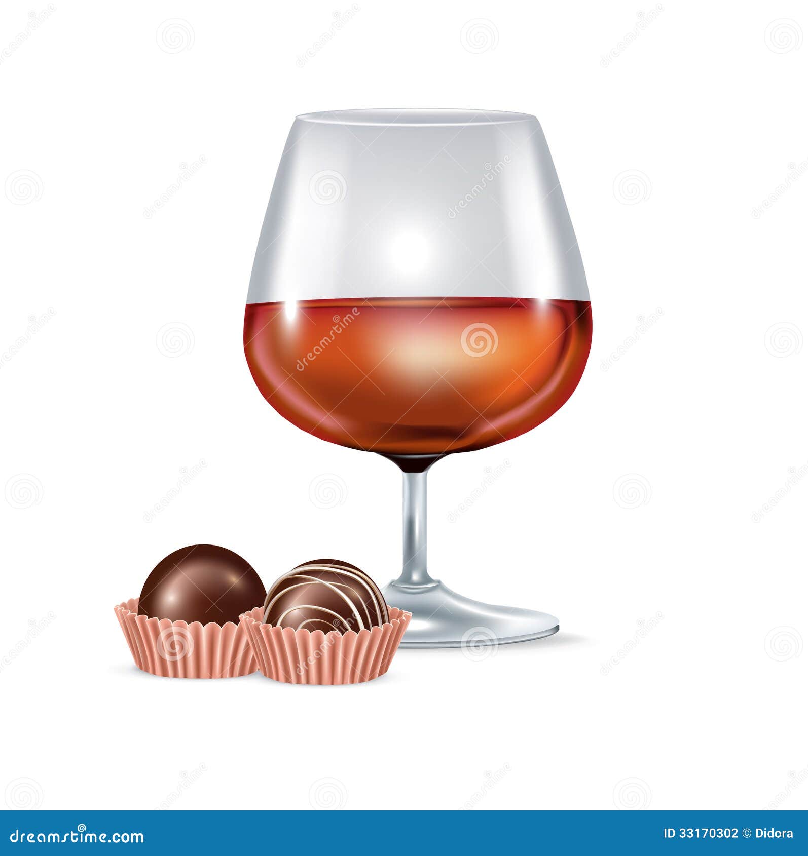 Brandy Glass Design Menu Background Royalty-Free Stock Photography ...