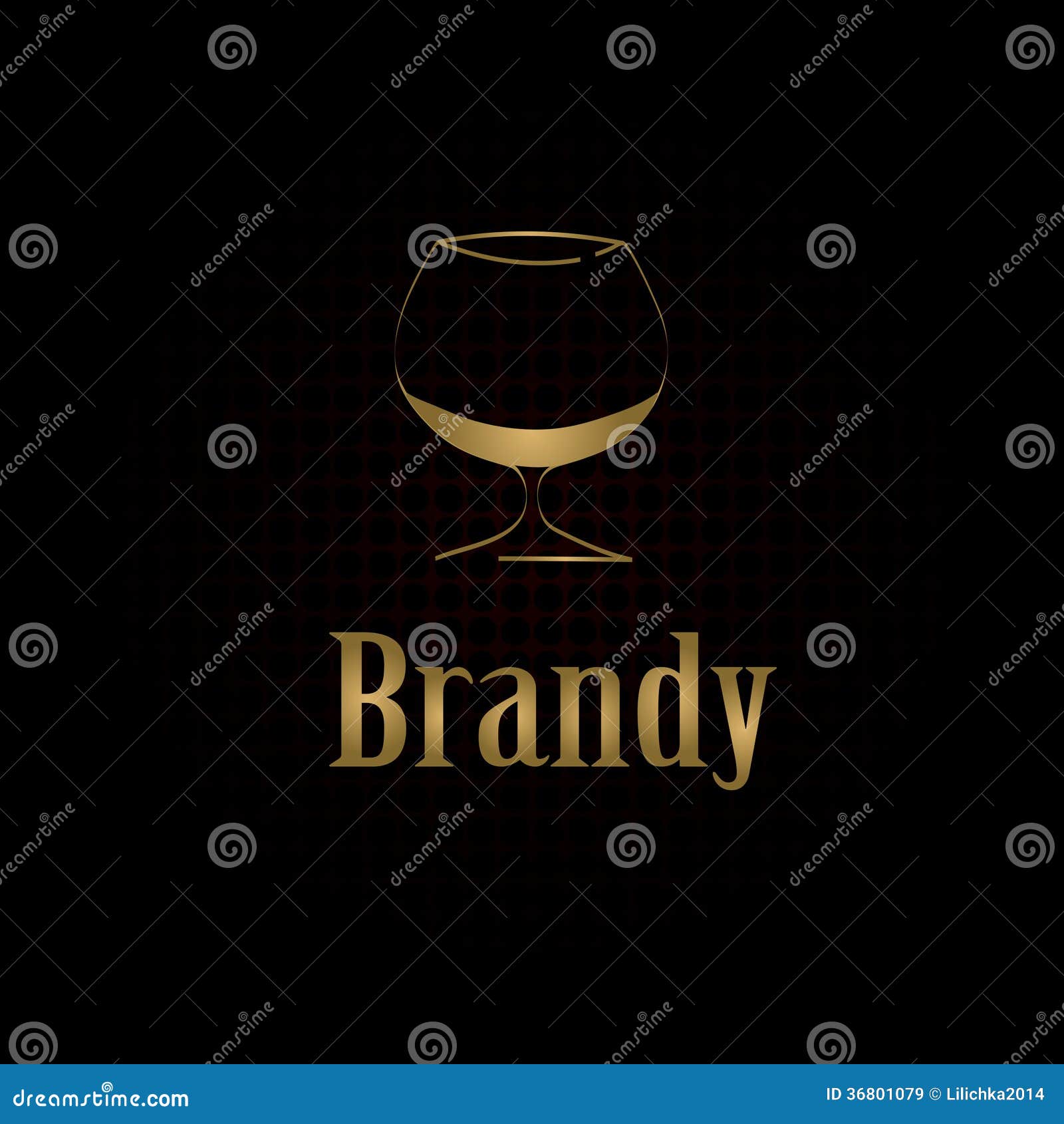 Brandy Glass Design Menu Background Royalty-Free Stock Photography ...