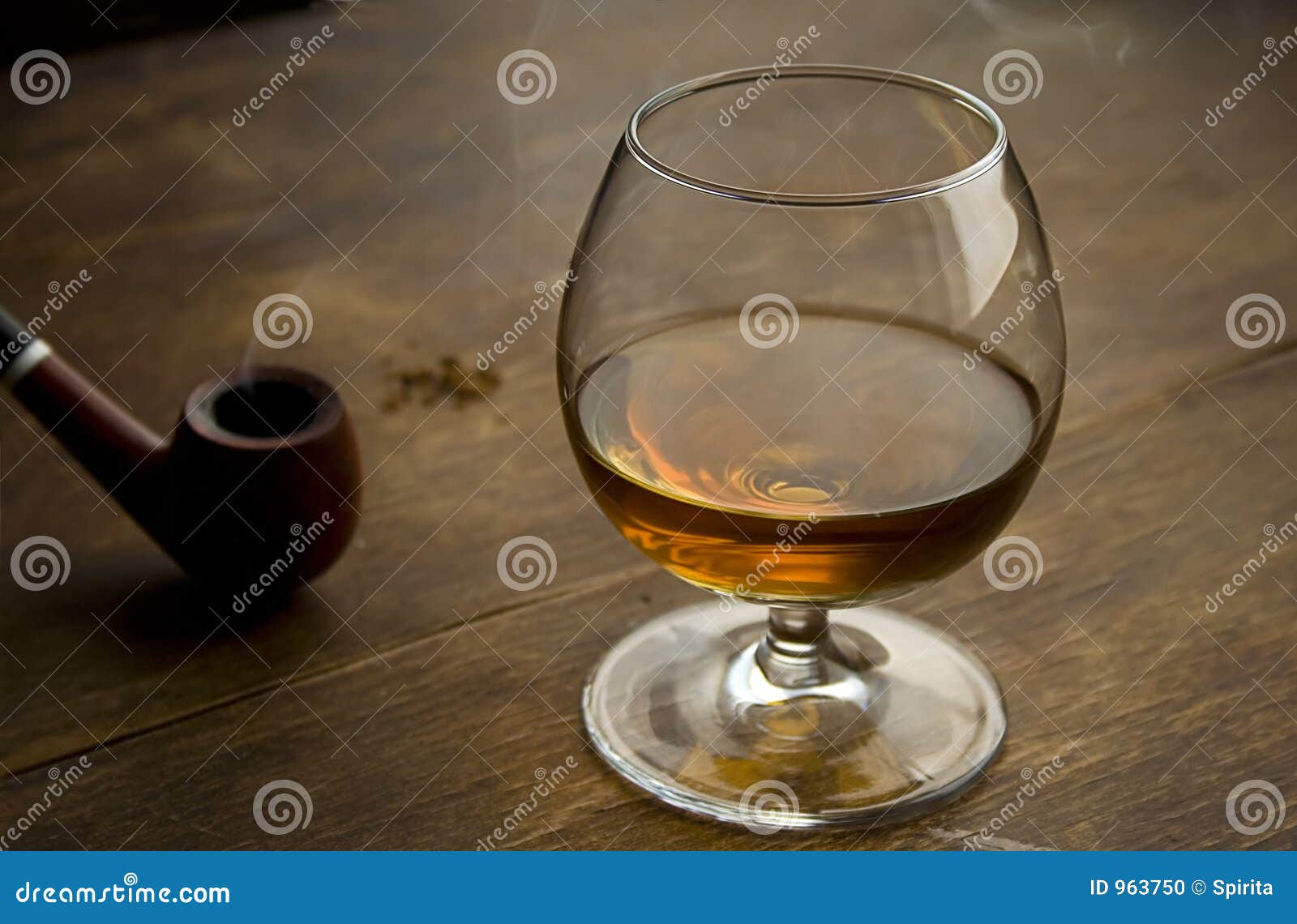 Brandy and pipe I stock photo. Image of distill, smoke - 963750
