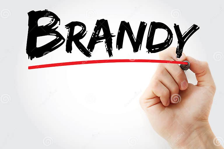 Brandy text with marker stock image. Image of casks - 200921115