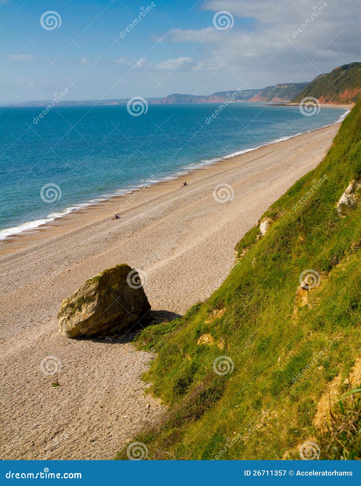 Branscombe Beach Looking Towards Sidmouth Stock Image - Image of ...