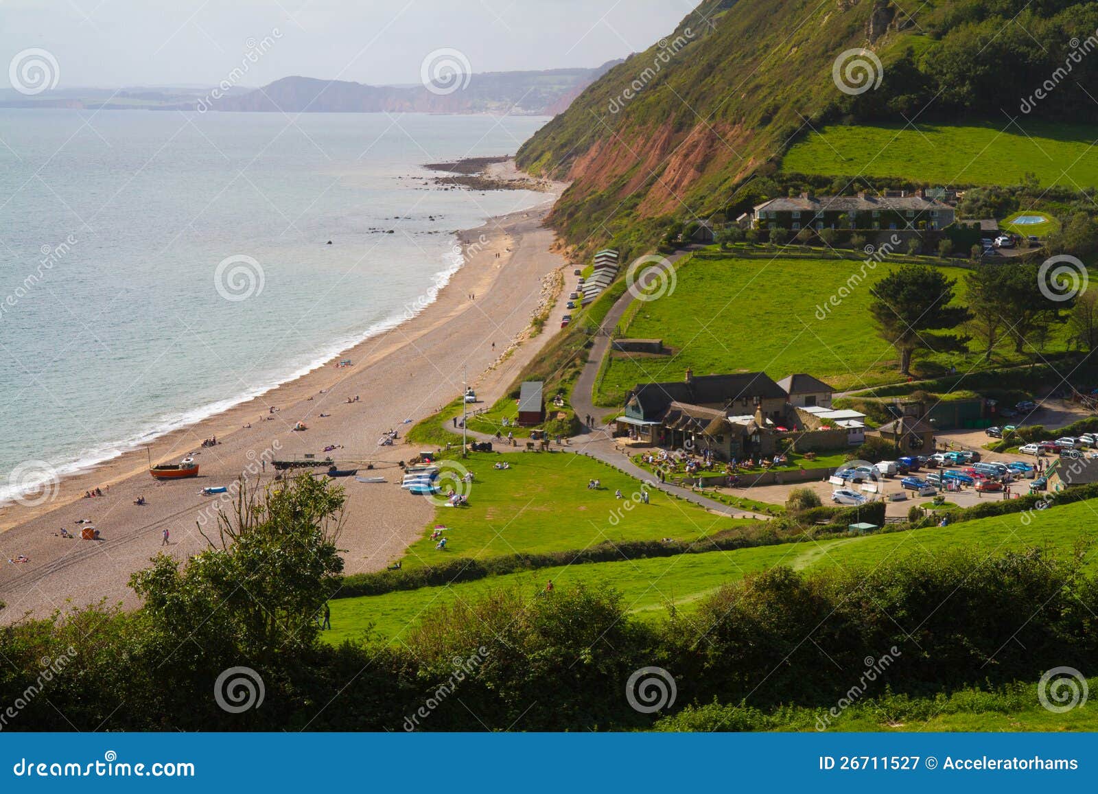 Branscombe in Devon stock image. Image of holiday, coastline - 26711527